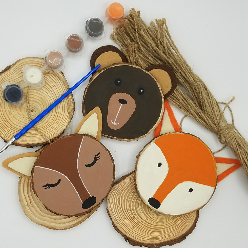 Woodland Creatures DIY Ornament Craft Kit, Traditional Design ...