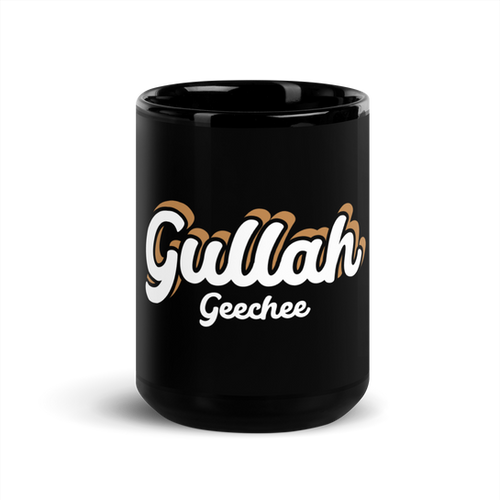 Gullah Geechee Black Glossy Mug | GullahSeaCoast.com