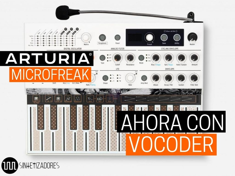 El Microfreak de Arturia ahora es blanco y con VOCODER - SIntetizadores