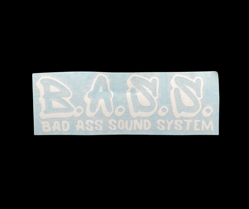 Bad Ass Sound System Decal | DJ Dirty Bass