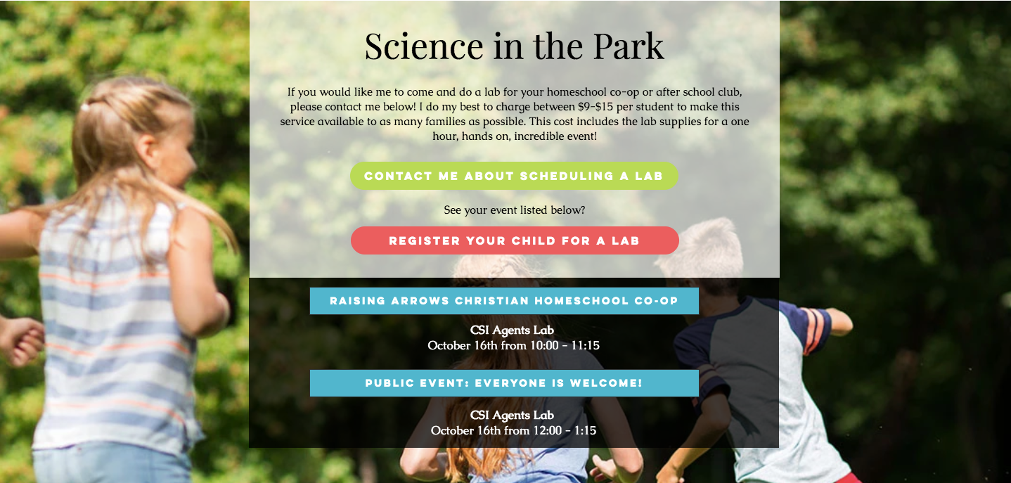 Science in the Park | Adventure by Learning
