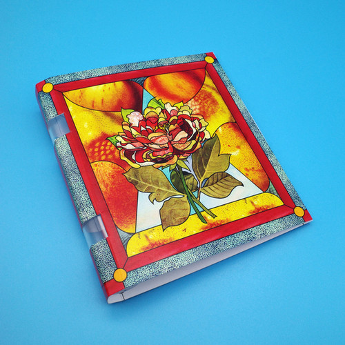 ROSE STAINED GLASS COLLAGE | puffcards