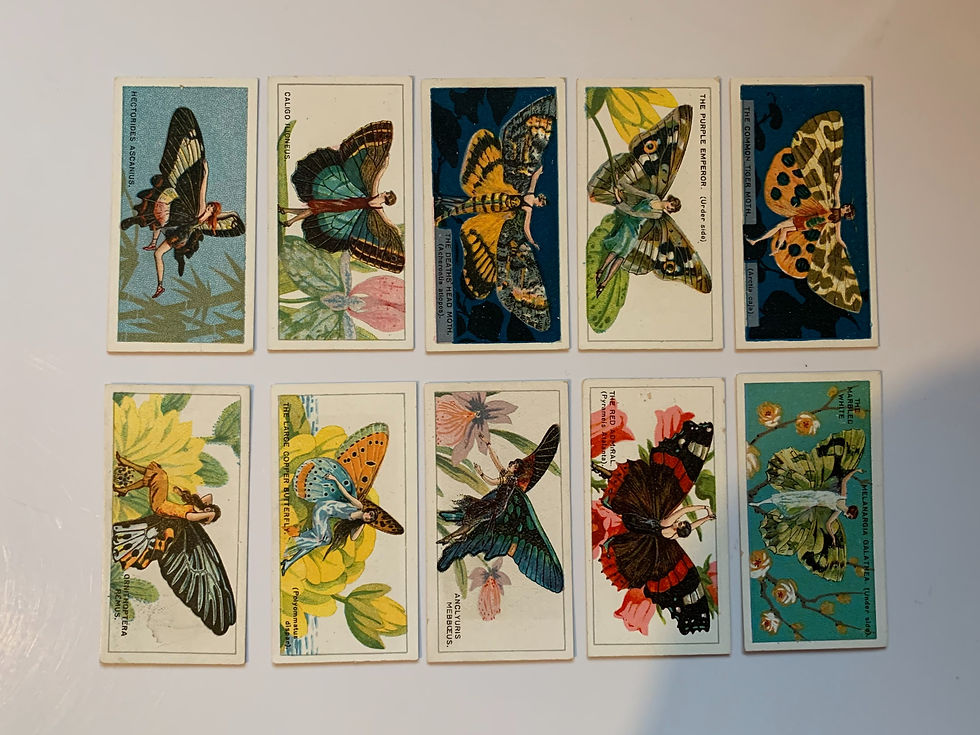 B.A.T British American Tobacco Butterfly Girls Cigarette Cards | JSCards