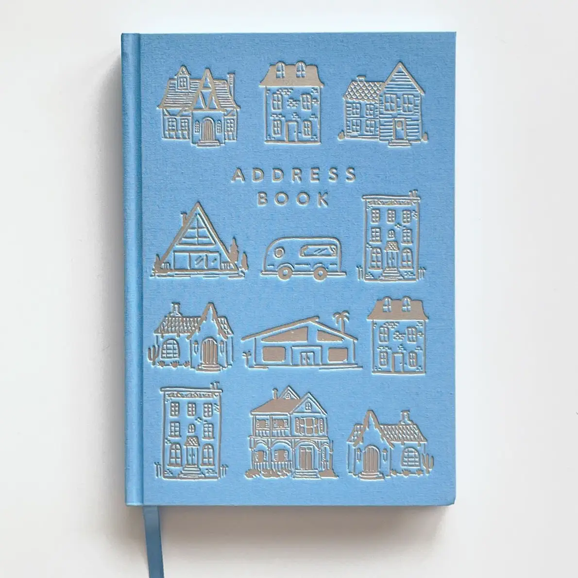 Houses (Blue) Address Book | ginger-p-designs