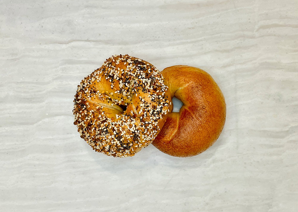 Malted Rye Bagels