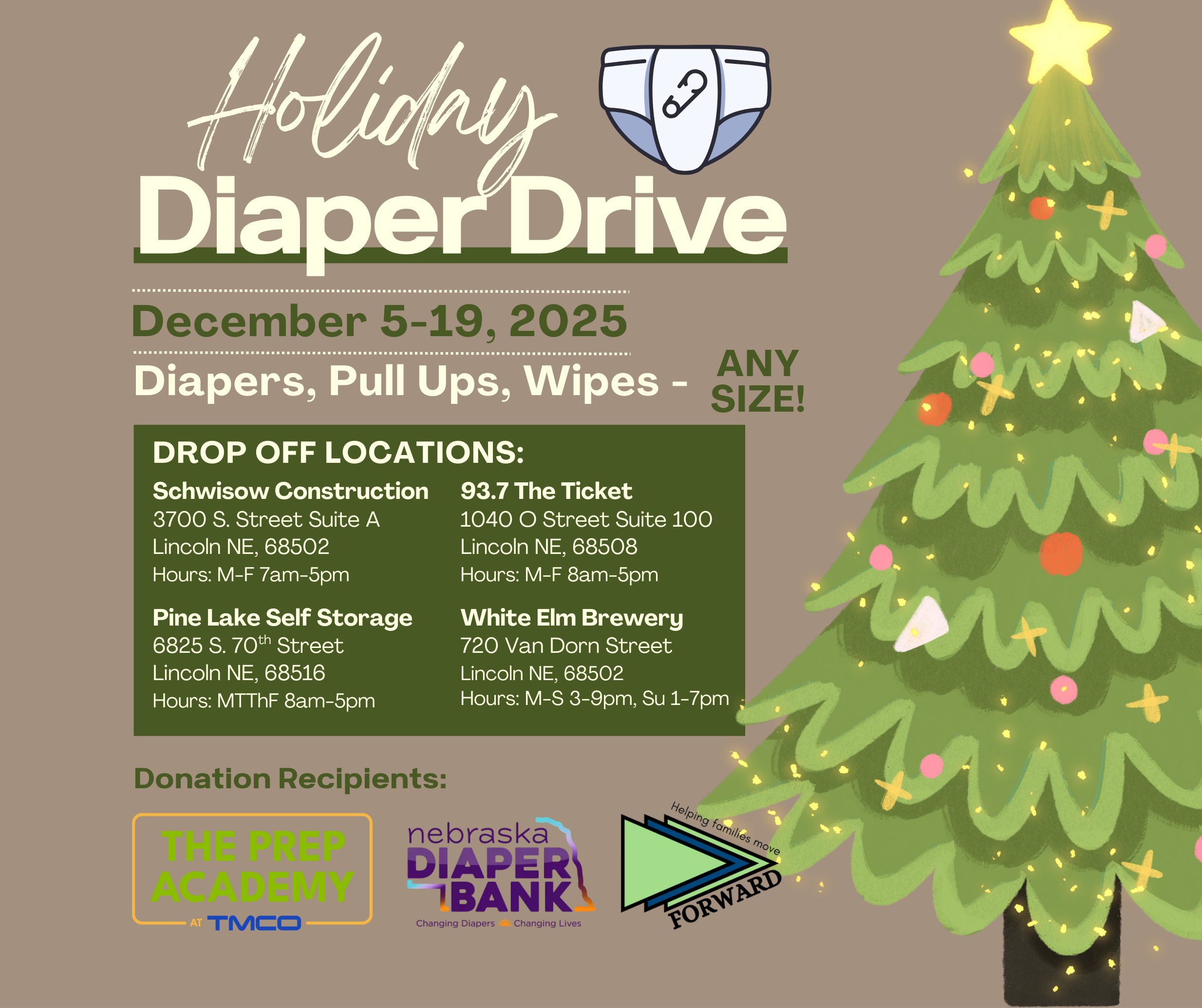 Upcoming Community Event: Holiday Diaper Drive (December 5–19, 2025) | SCI