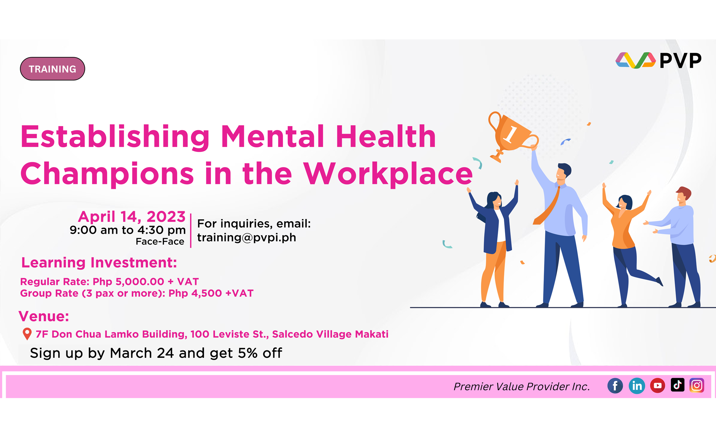 Establishing Mental Health Champions in the Workplace