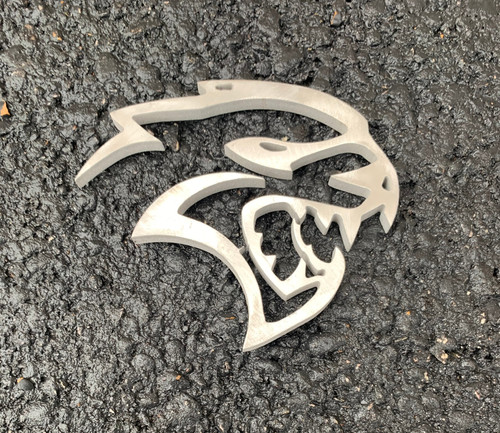 Hellcat aluminum cutout | Waterjetserv