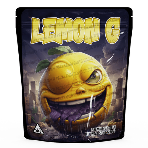 Lemon G Cali Packs - Strain Labels Pre-Applied | Packs & Prints