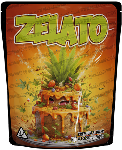 Zelato Cali Packs - Strain Labels Pre-Applied | Packs & Prints