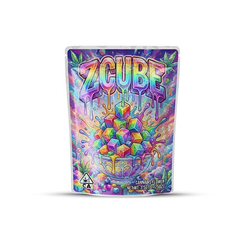 Z cube Cali Packs - Strain Labels Pre-Applied | Packs & Prints
