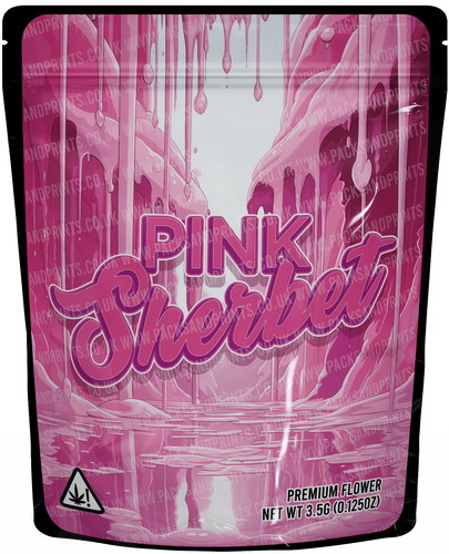 Pink Sherbet Cali Packs - Strain Labels Pre-Applied | Packs & Prints