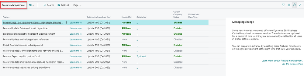 How to Enable Upcoming Features in Business Central Before a Major Update