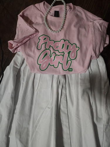 Pretty Girl Print Tshirt | Jazzi Greeks