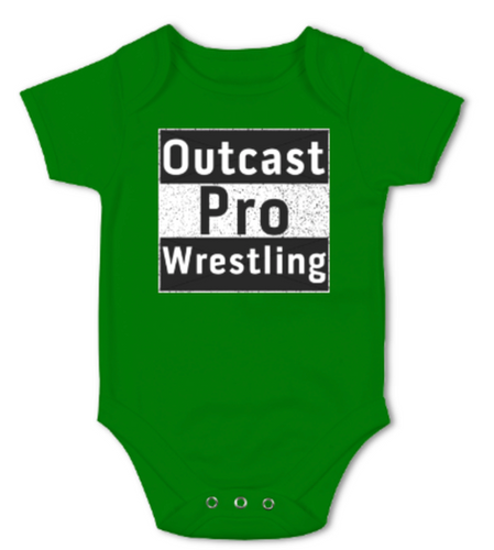 OPW Green Baby Grow | OutcastPro Wrestling