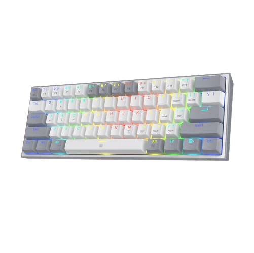 REDRAGON K617 FIZZ 60% White/Grey WIRED RGB GAMING KEYBOARD | SHANE ...