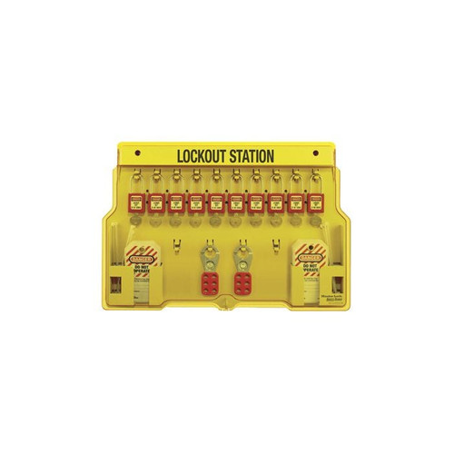 Master Lock® Safety Series™ Thermoplastic 10-Lock Station | Southern ...