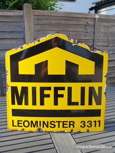 MIFFLIN Leominster 3311 Enamel sign | UniqueItemsGB.co.uk