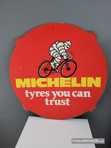 Michelin Pictorial Hard board Advertising Sign 24" | UniqueItemsGB.co.uk