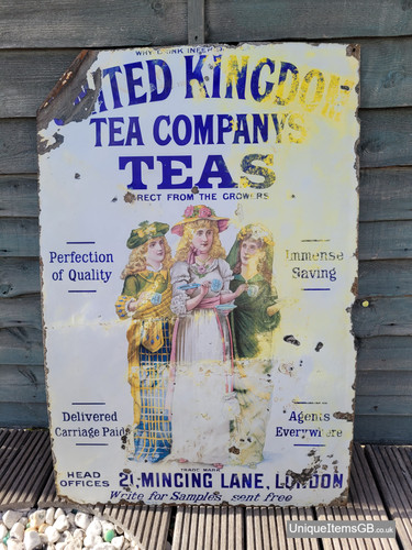 Genuine Original United Kingdom TEA COMPANY TEAS LARGE 36" x 24 ...