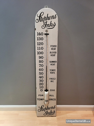 Very Rare Stephens Ink Thermometer 5foot Tall | UniqueItemsGB.co.uk