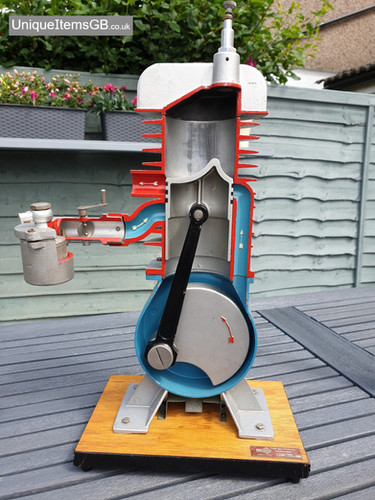 1960 Two stroke petrol engine cross-section education model by BioFiz ...