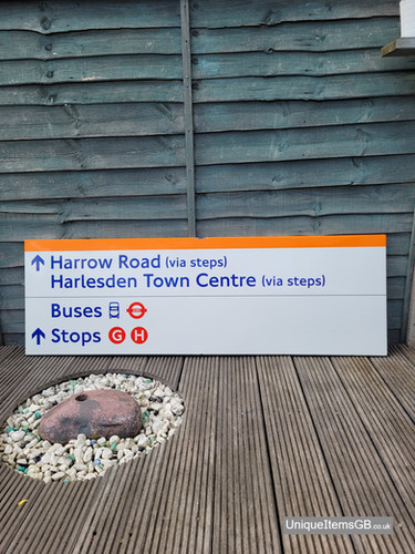 London Overground Direction Enamel Sign 58" x 19" | UniqueItemsGB.co.uk