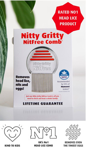 Award-winning Nitty Gritty NitFree Head Lice Comb
