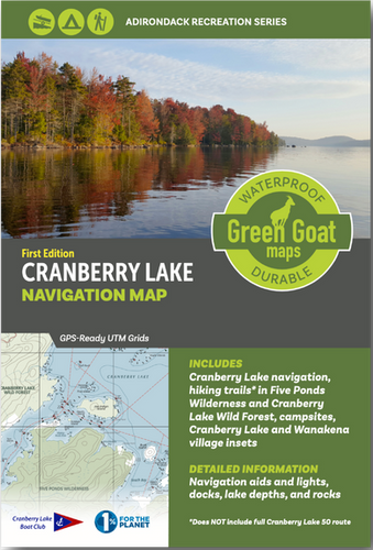 Cranberry Lake Navigation Map | Online Maps For Land