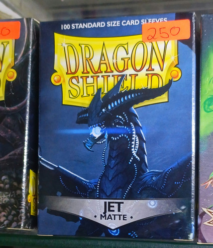 Dragón shield micas (100) standar jett matte | Mithrandir