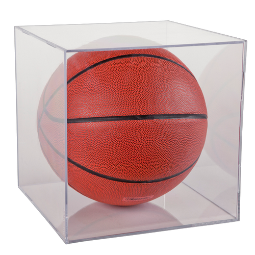 BASKETBALL CLEAR SQUARE 2-PIECE DISPLAY CASE | BallQube