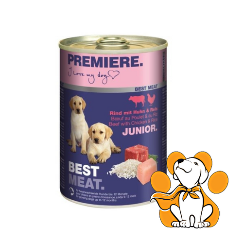 Premiere Best Meat Junior Beef With Chicken & Rice 400g