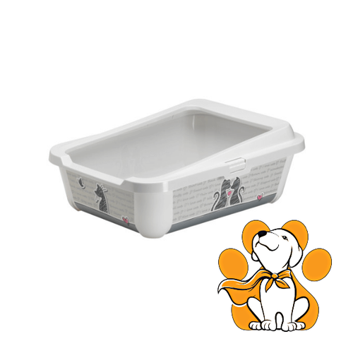 Moderna Hercules Tray+Rim Cats In Love Grey White