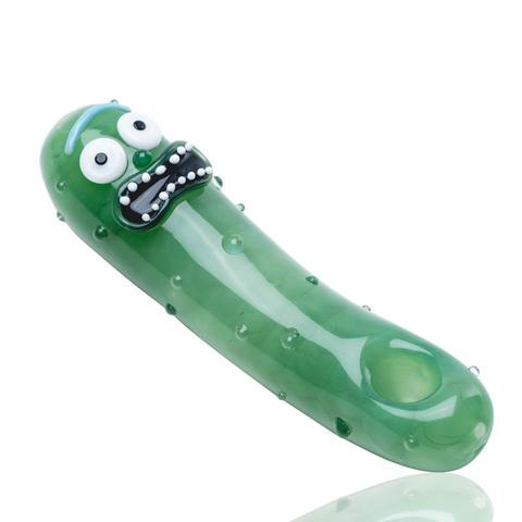 Pickle Rick Glass Pipe | Hooligans