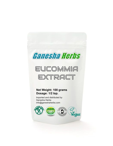 Organic Eucommia Bark 20:1 extract powder 100 grams | Ganesha Herbs
