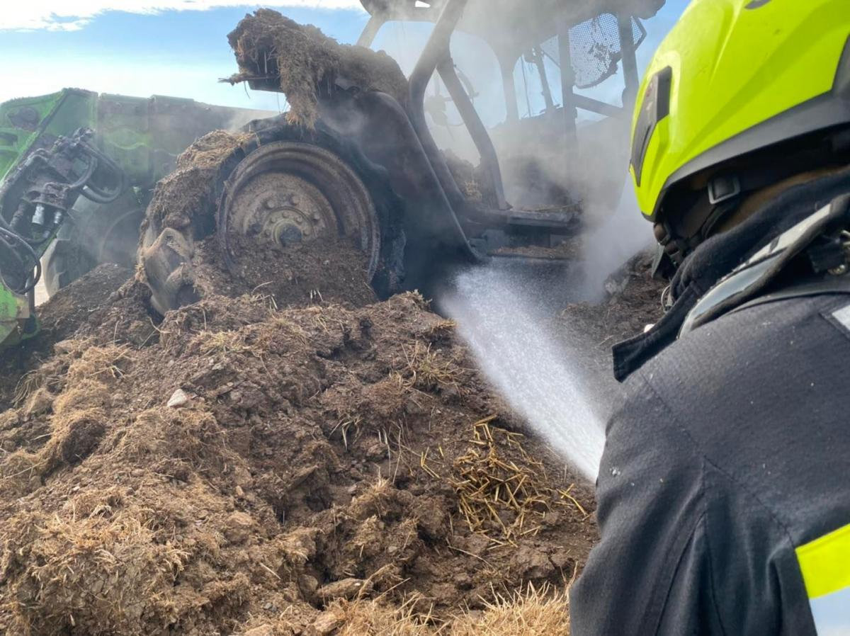Rural Crime Alert - Telehandler fire in Chivelstone in Devon