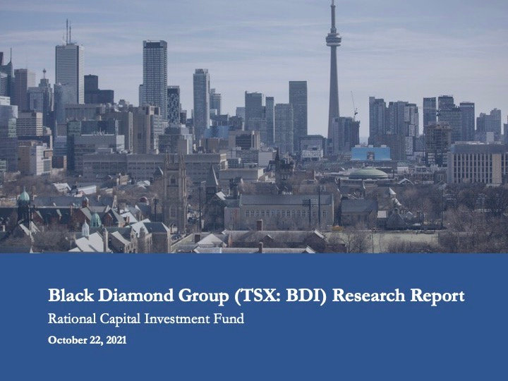 Black Diamond Group (TSX: BDI) Research Report