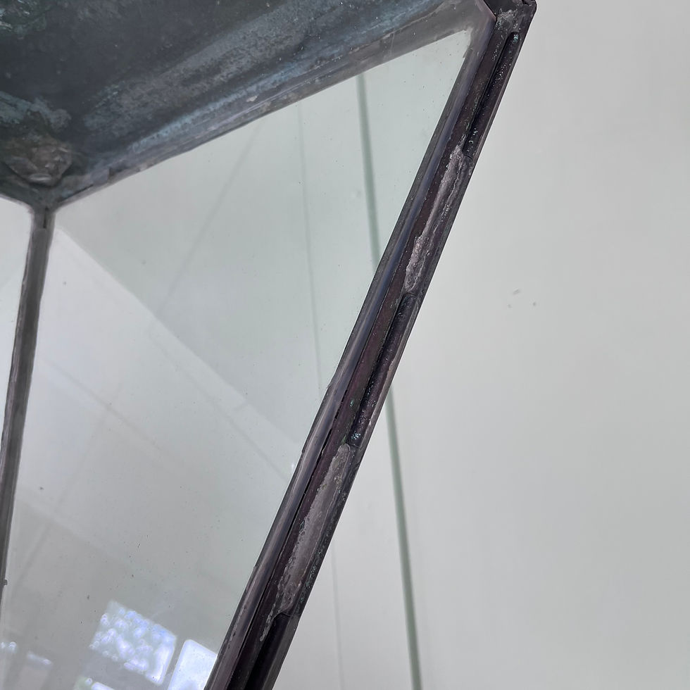 Large Victorian Copper Lantern | The Old Yard | Oswestry