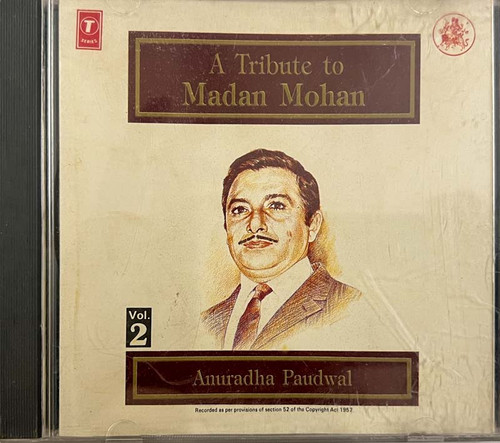 A Tribute to Madhan Mohan Vol.2 cd - Hindi Film Songs - T Series SVCD ...
