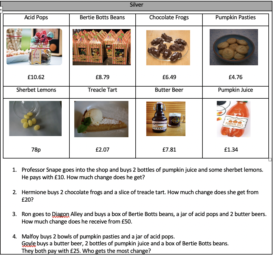 Day 6 - Harry Potter (creative ideas for teaching English and maths at ...