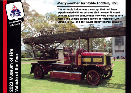 2023 Vehicle of the Year Merryweather Turntable Magnet | Museum of Fire
