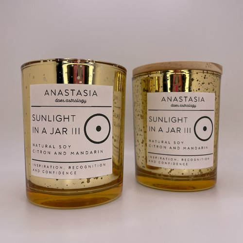 "Sunlight in a jar III" Candle, 6oz | Anastasia does astro