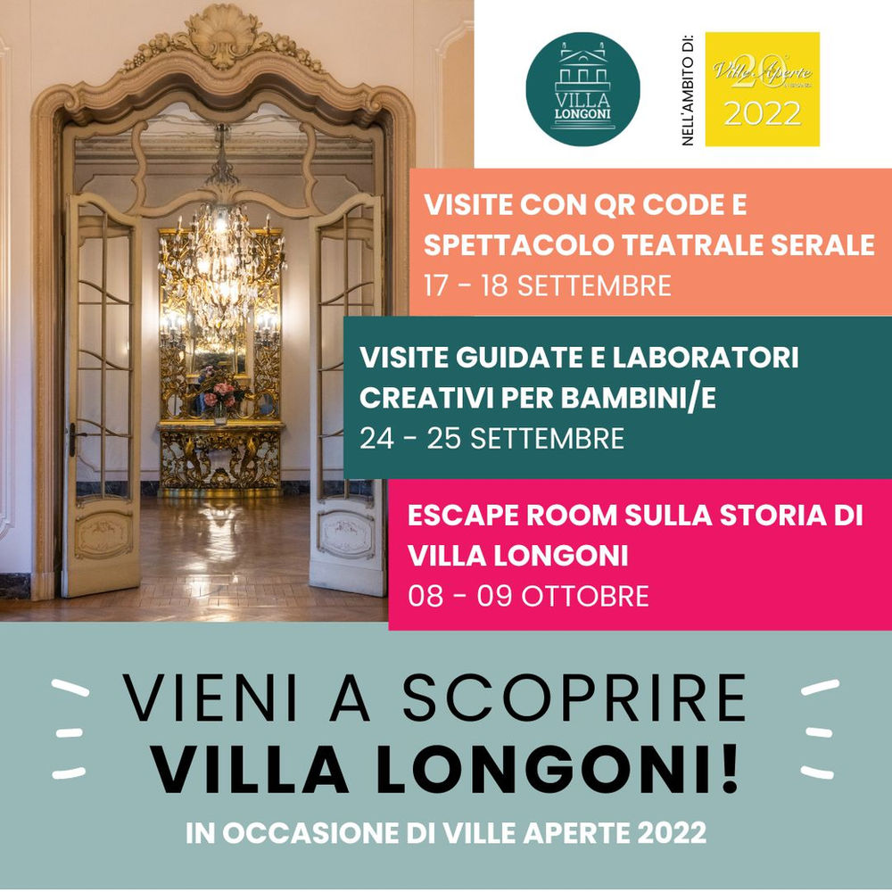 VILLE APERTE 2022: 3 weekend di visite e attività a Villa Longoni