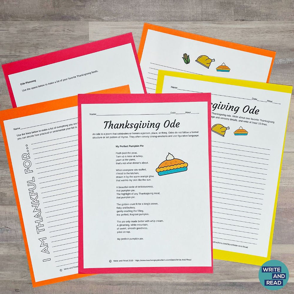 4 Thanksgiving Activities for Secondary ELA