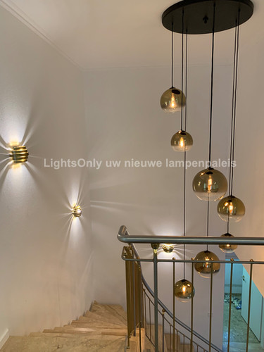 Vide Lamp WOW 7 lichts Goud | LightsOnly