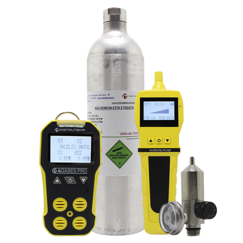 Kit Bump Test - Detector de gases, bomba para liberação, cilindro e ...