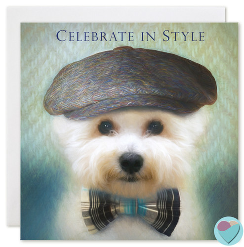 Bichon Frise Card - CELEBRATE IN STYLE