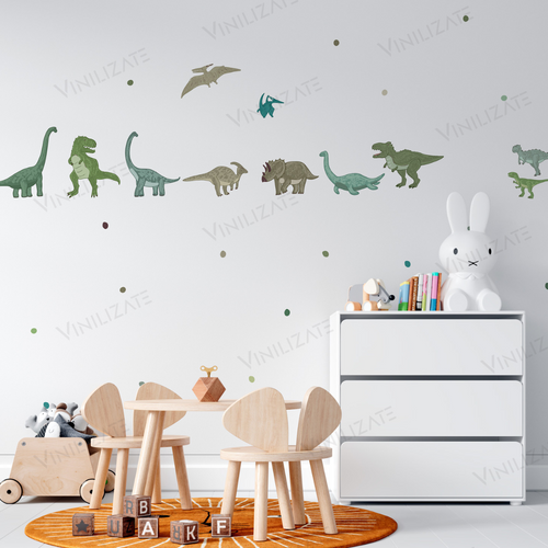 Vinil dinosaurios infantil | Decoración pared
