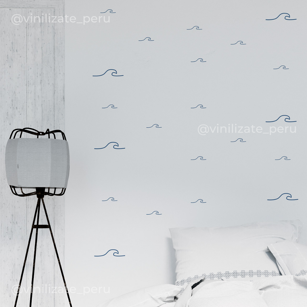 Simple Waves // Wall decals | Vinilizate