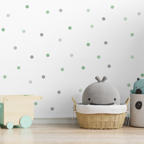 Gray and green mixed //Wall decals | Vinilizate